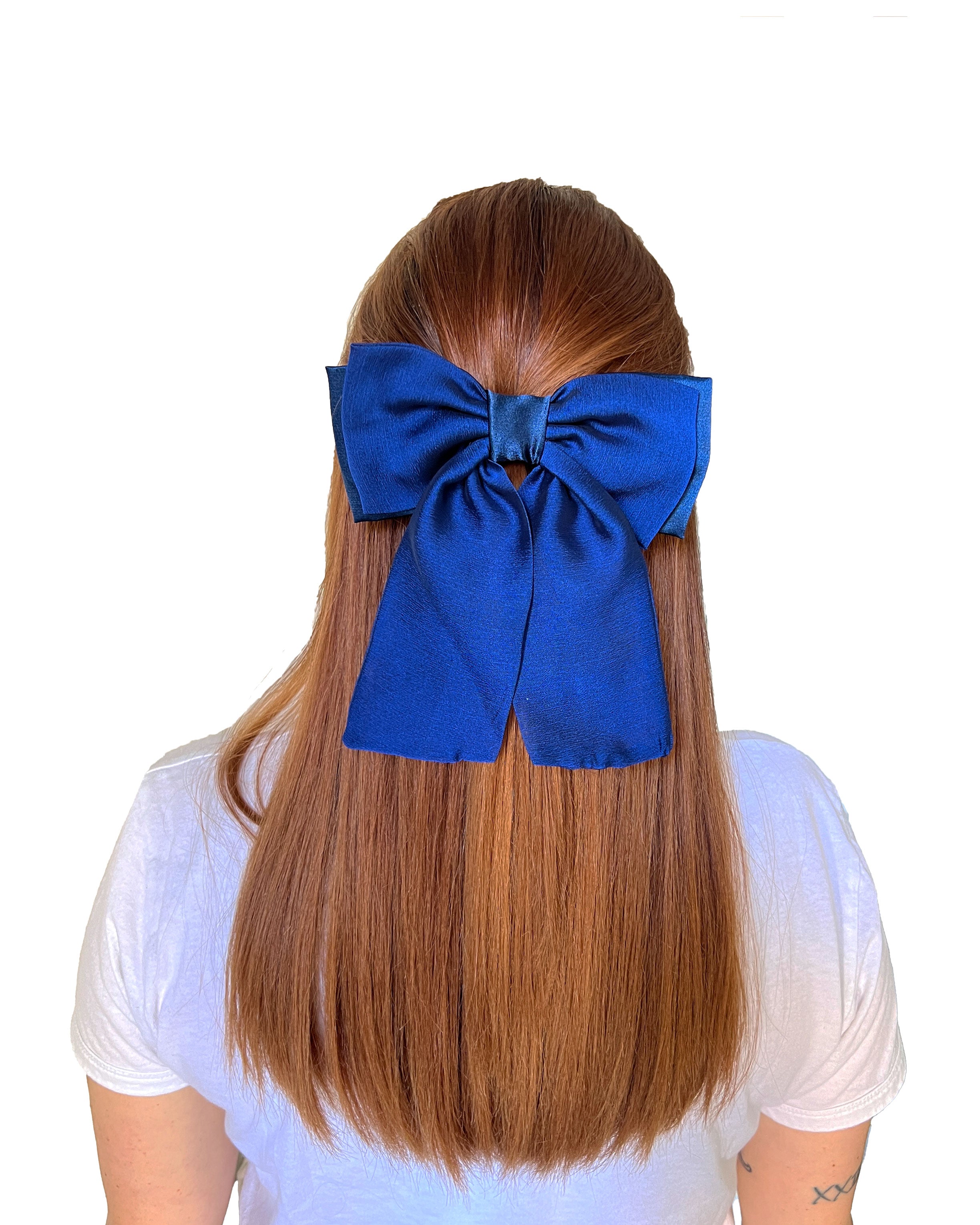 blue bow clip